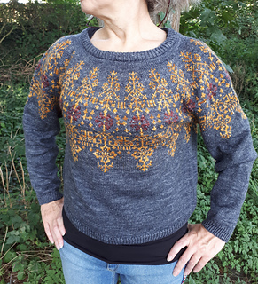 Ravelry: uhauke's TK - #Pagan Sky Fingering sweater - by Uschi 25/23