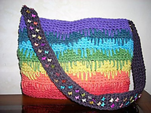 Ravelry: Rainbow Spikes Bag pattern by Umme Yusuf