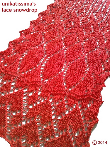 Ravelry: Lace Snowdrop pattern by Susann Hajjar