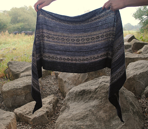 Ravelry: Dark Moon Wrap pattern by Rachel Illsley
