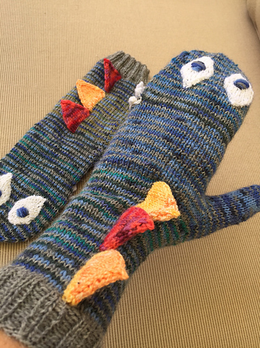 Ravelry: Convertible Monster Mittens pattern by Doreen Blask