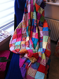 Ravelry: uteute's Resteverwertung Wolldecke / Sock Yarn Blanket