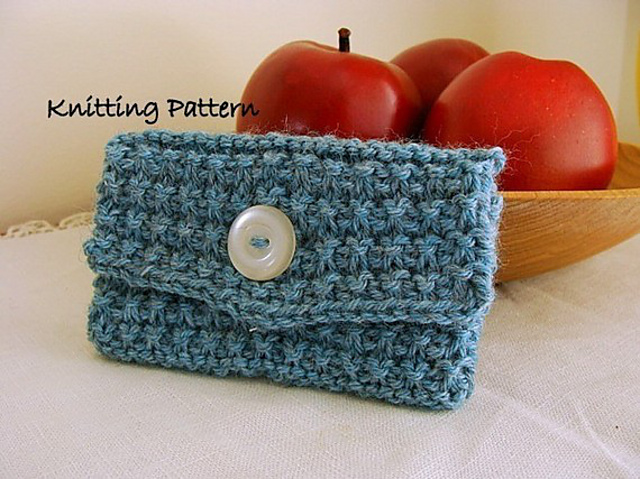 Ravelry: Knit Wallet or Card Holder pattern by Valerie's Gallery