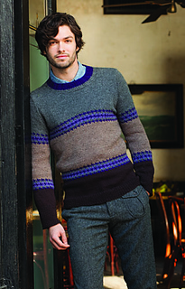 Ravelry: #27 Men's Color Band Pullover pattern by Franklin Habit