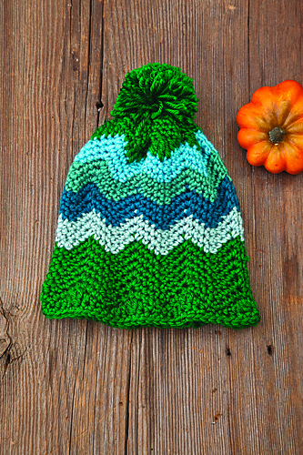 Ravelry: #13 Crocheted Chevron Hat pattern by Jennifer Cirka Jaybird Designs