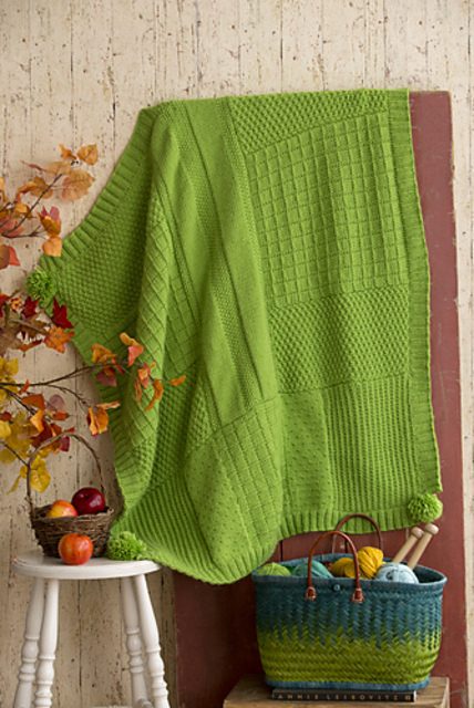 Ravelry: #21 Knitted Block Afghan pattern by Fran Gross