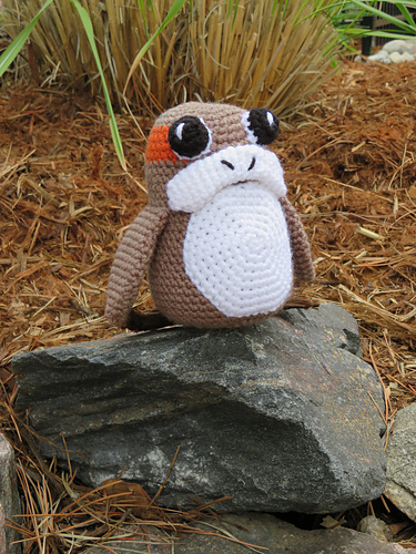 Ravelry: Huggable Porg pattern by Hooked by Kati