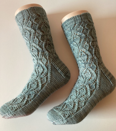 Ravelry: Reflecting Pool Socks pattern by verybusymonkey