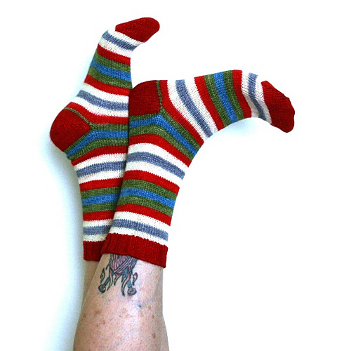 Ravelry: Loaded German Short Row Socks pattern by Staci Perry