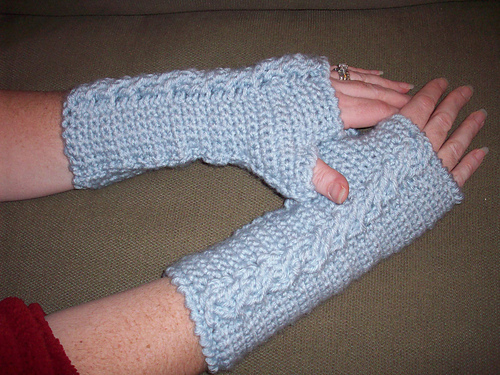 Ravelry: Cable Gauntlets pattern by Christie Pruitt