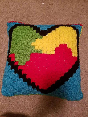 Ravelry: Autism Awareness Puzzle Pillow pattern by Jacqueline Victor