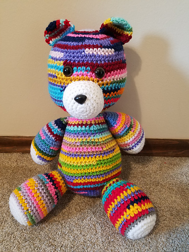 Ravelry: Scrappy the Bear pattern by Jacqueline Miceli