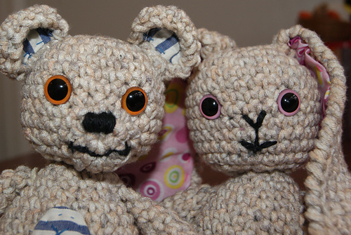 Ravelry: 2-in-1 Crochet Bunny and Ted pattern by Victoria Stott