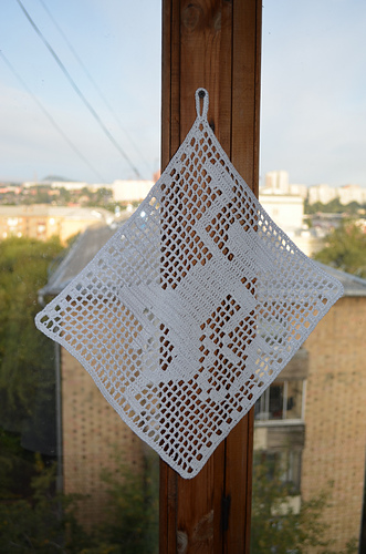 Ravelry: Monkey Happy Dance Filet Crochet Chart Graph pattern by Maria ...