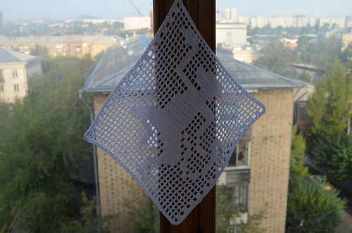 Ravelry: Monkey Happy Dance Filet Crochet Chart Graph pattern by Maria ...