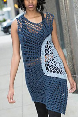 Ravelry: Denim Overlay Dress pattern by Visual Noise