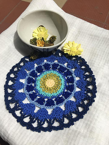 Ravelry: Azure Spire Mandala pattern by Viva