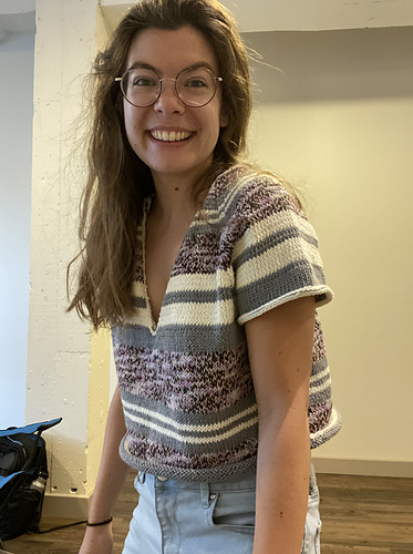 Ravelry: Stripey V Tee pattern by Hannah Singleton