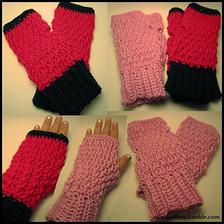 Ravelry: Deeply Textured Fingerless Gloves pattern by Pathos Patterns