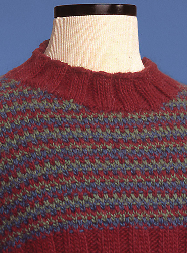 Ravelry: Tweed and Rib Mock Turtleneck #140 pattern by Sue McCain