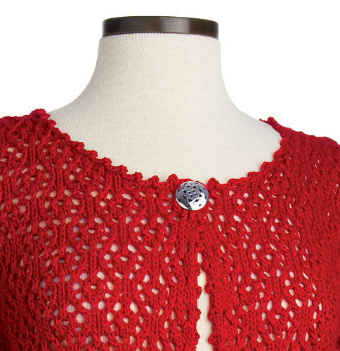 Ravelry: Floral Mesh Cardigan #182 pattern by Sue McCain