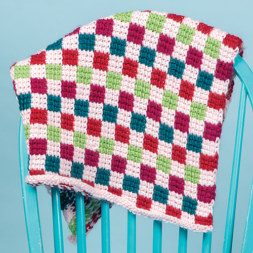 Ravelry: Tunisian Checkerboard Throw pattern by Miroslava Mihalkova