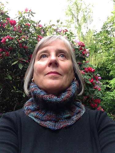 Ravelry: 4x4 Rib Swatch Cowl pattern by Anne Featonby