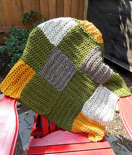 Ravelry: Simple Earthy Squares Afghan pattern by Lion Brand Yarn