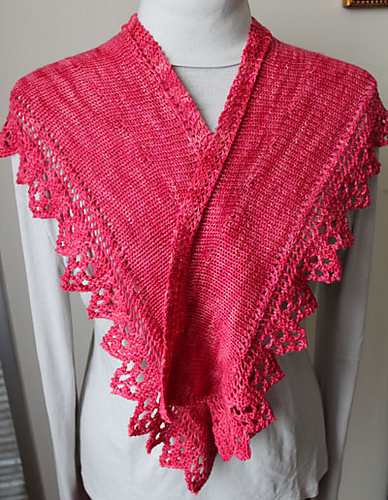 Ravelry: Two-Step and Tango Scarf & Shawlette pattern by Wendy D. Johnson