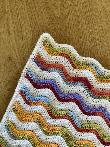 Ravelry: Wavy Rainbow Ripple Blanket pattern by Wendy Poole