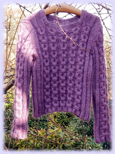 Ravelry: Cable Round Sweater pattern by Linda Marveng