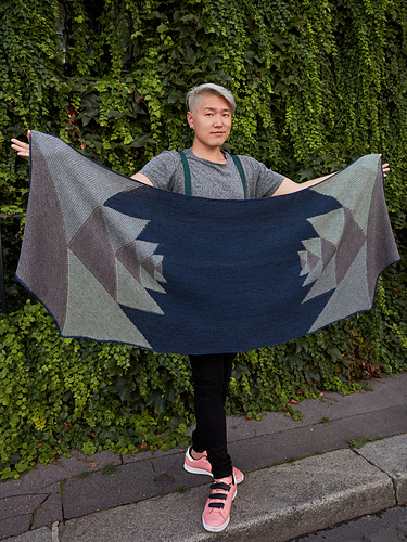 Ravelry: Modular Inlay Wrap pattern by Stephen West