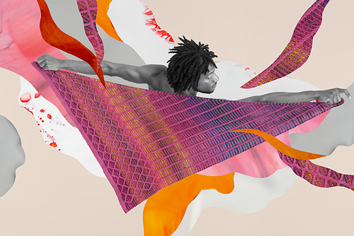 Ravelry: Spiraling Cables Triangle pattern by Stephen West