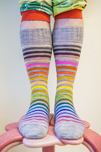 Ravelry: Painting Rainbows Socks pattern by Stephen West