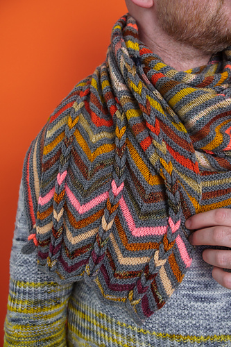 Ravelry: Chevron Braid Wrap pattern by Stephen West