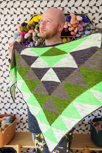 Ravelry: Quilting Triangles Shawl pattern by Stephen West