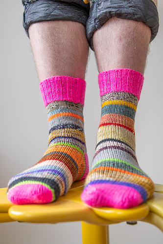Ravelry: Scrappy DK Socks pattern by Stephen West