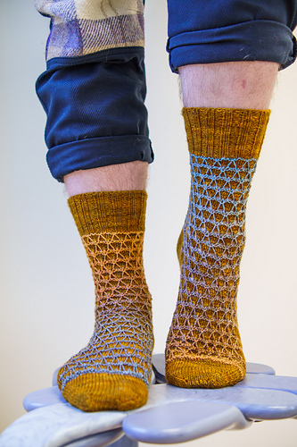 Ravelry: Slippy V Socks pattern by Stephen West
