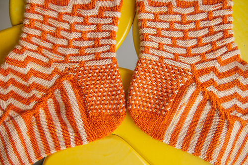 Ravelry: Contrast Blast Socks pattern by Stephen West