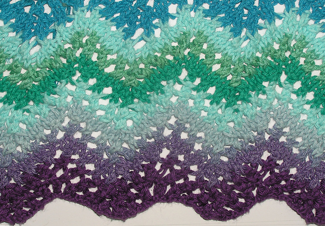 Ravelry: Multicolour Lacy Zigzag pattern by Sofia Wilhelmiina