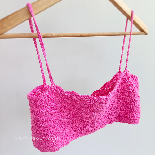 Ravelry: Simple Shell Stitch Crop Top pattern by What About Yarn