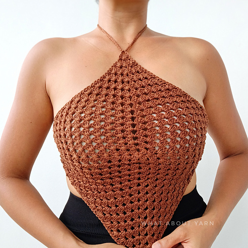 Ravelry: Granny Square Halter Top pattern by What About Yarn