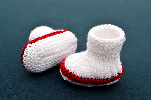 Ravelry: Two Colors Simple Baby Booties pattern by Christy Hills