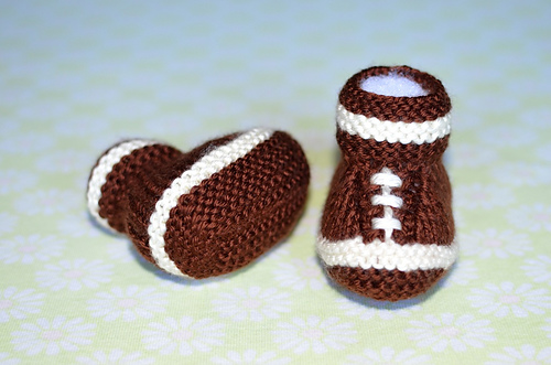 Ravelry: Football Baby Booties pattern by Christy Hills