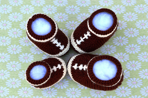 Ravelry: Football Baby Booties pattern by Christy Hills