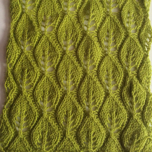 Ravelry: Embossed Leaves Scarf pattern by Joan McGowan-Michael