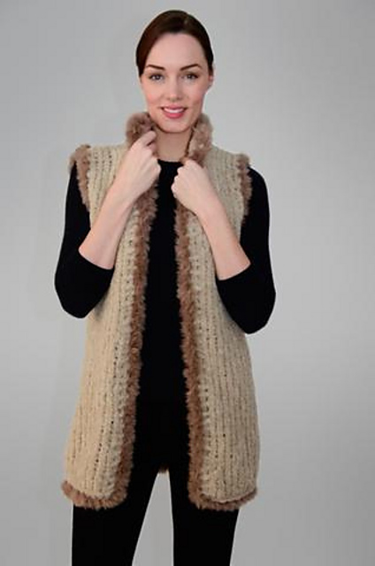 Ravelry: Zara Fur Vest pattern by Whitney Spivey