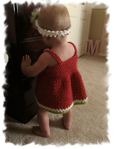 Ravelry: sWeeT WaTErMeLOn bABy SuNDreSS pattern by Jane Delcambre