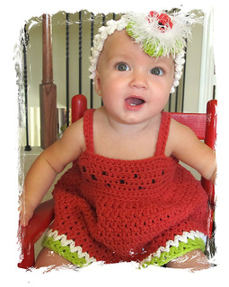 Ravelry: wiLDaBoUtCoLoR's swEEt waTErMeLOn bABy sUndReSS