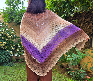 Ravelry: Lavender Mocha Shawl pattern by Wiam's Crafts